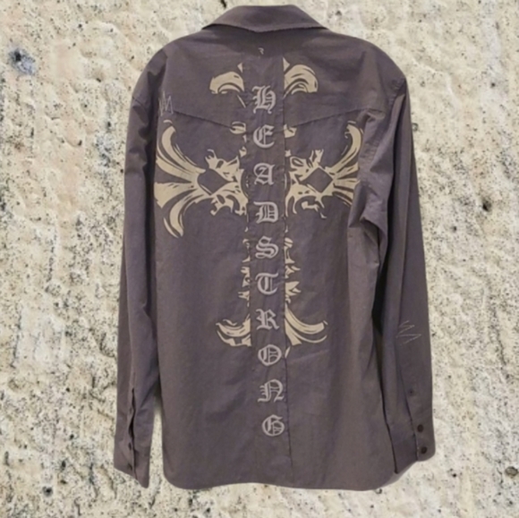 Roar | Shirts | Cco Roar Mens Distressed And Decorated Shirt | Poshmark